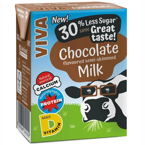 Viva Chocolate Flavour Milk 27 x 200ml – The Heavenly Coffee Company